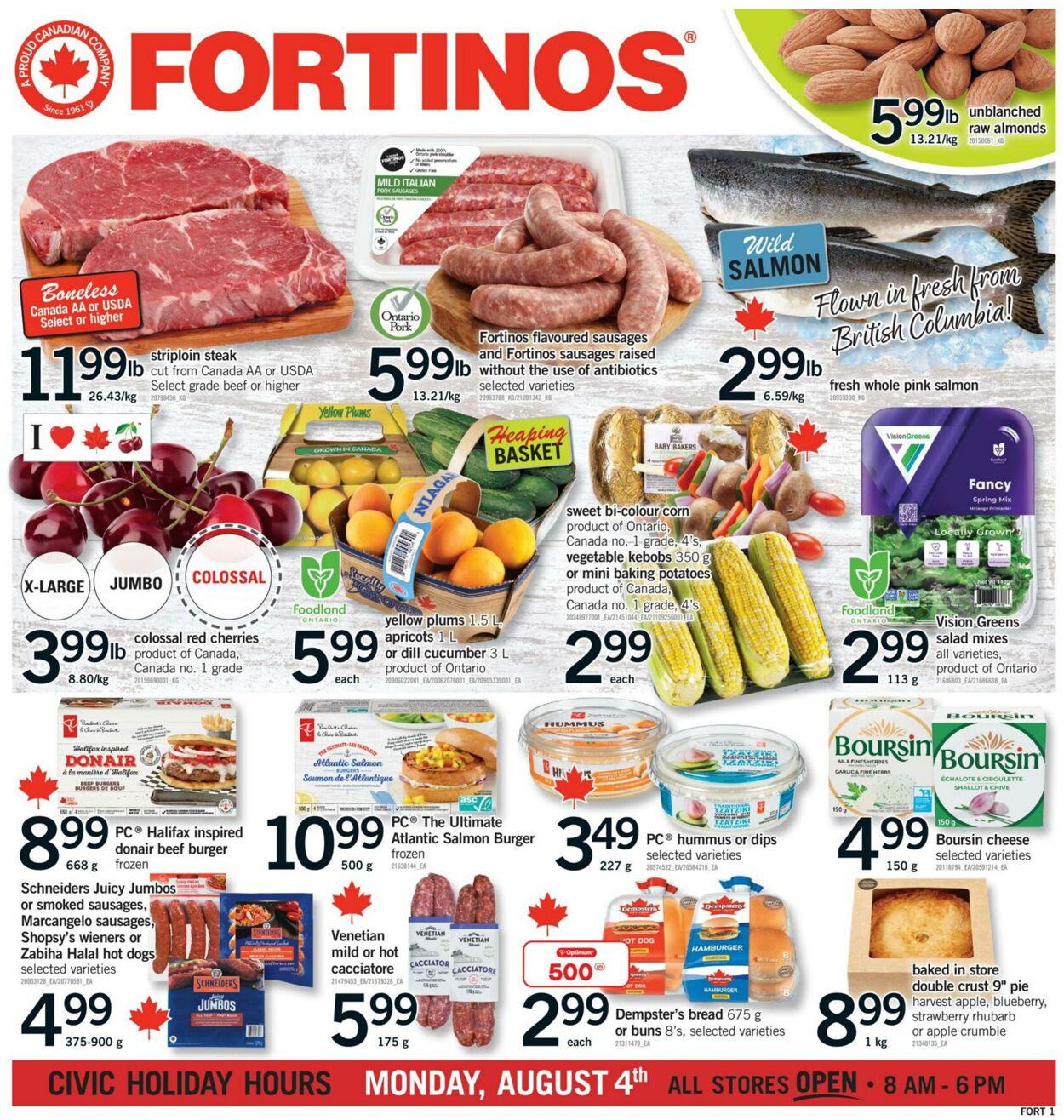 Fortinos Promotional Flyer - Valid from 31.07 to 06.08 - Page nb 1 ...
