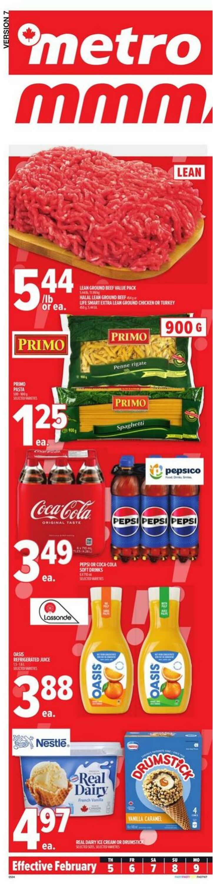 Metro Promotional Flyer - Valid from 05.02 to 11.02 - Page nb 1 ...