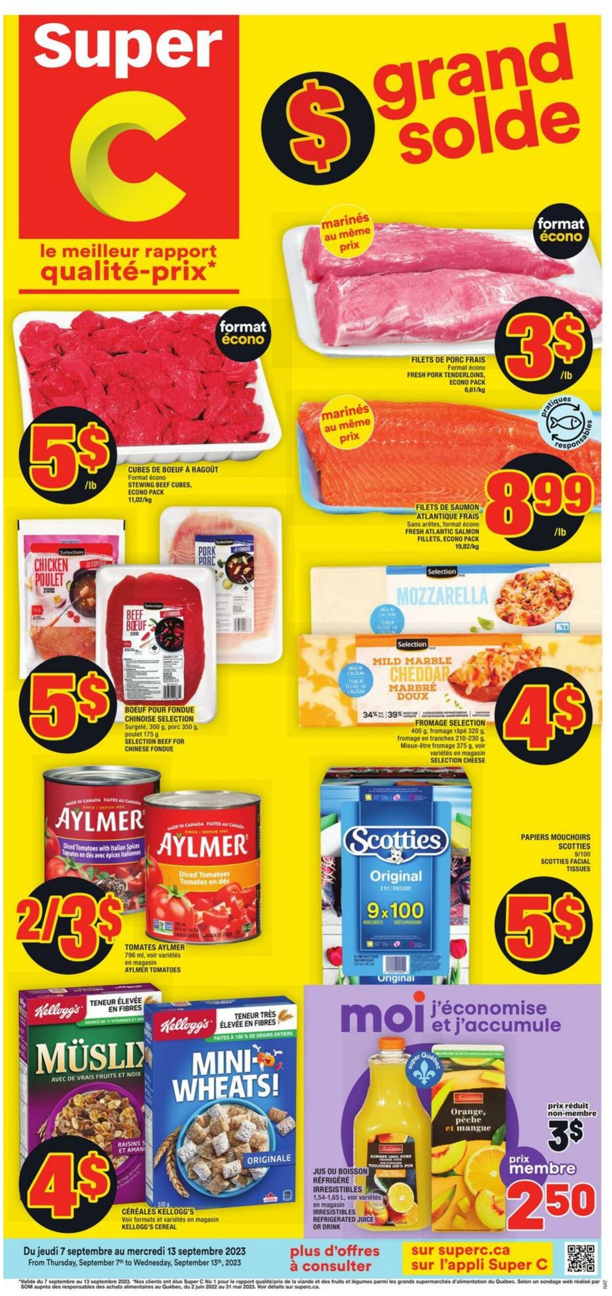 Super C Promotional Flyer - Valid from 07.09 to 13.09 - Page nb 1 ...