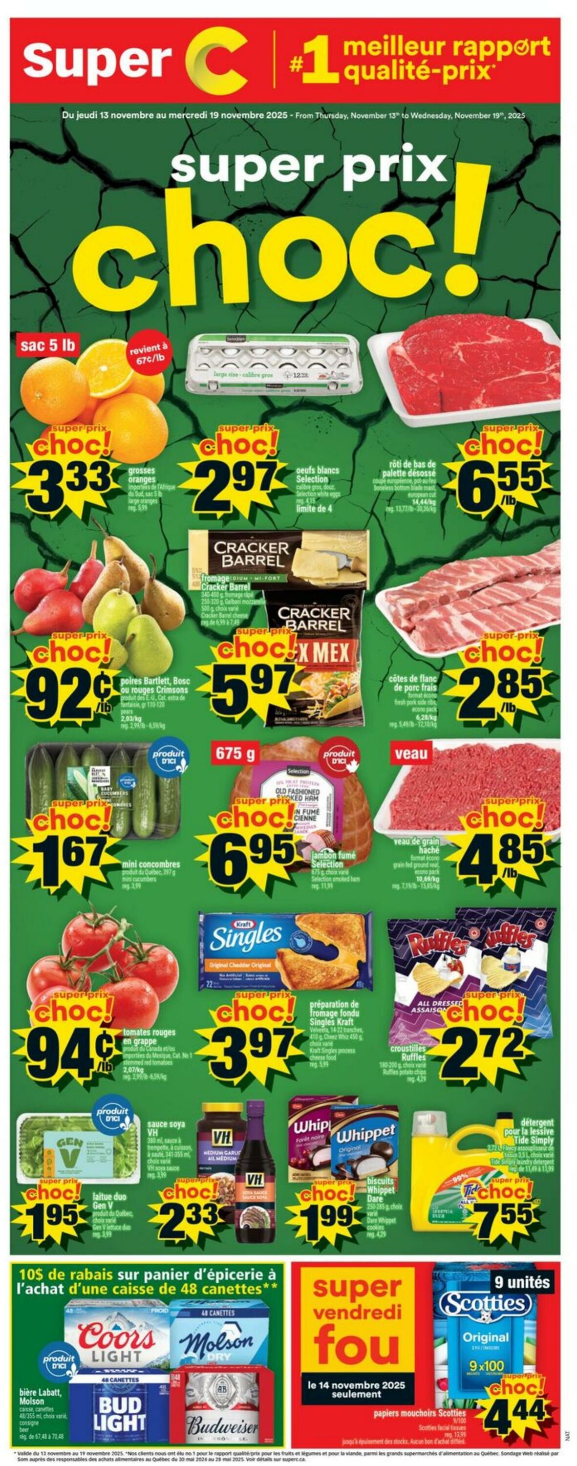 Super C Promotional Flyer - Valid from 13.11 to 19.11 - Page nb 1 ...