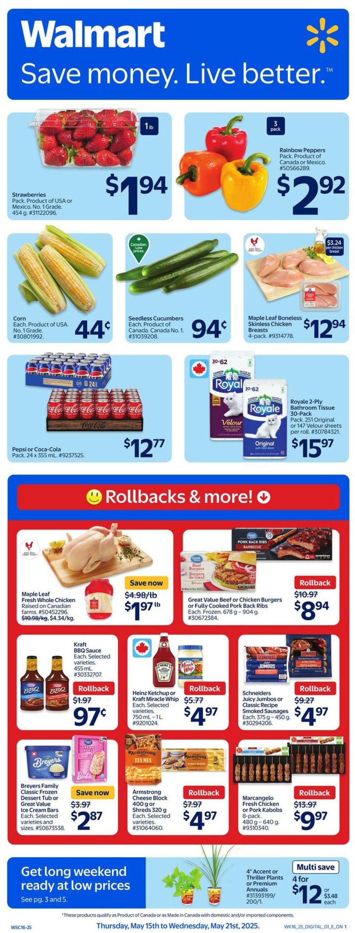 Walmart Promotional Flyer - Valid from 15.05 to 21.05 - Page nb 1 ...