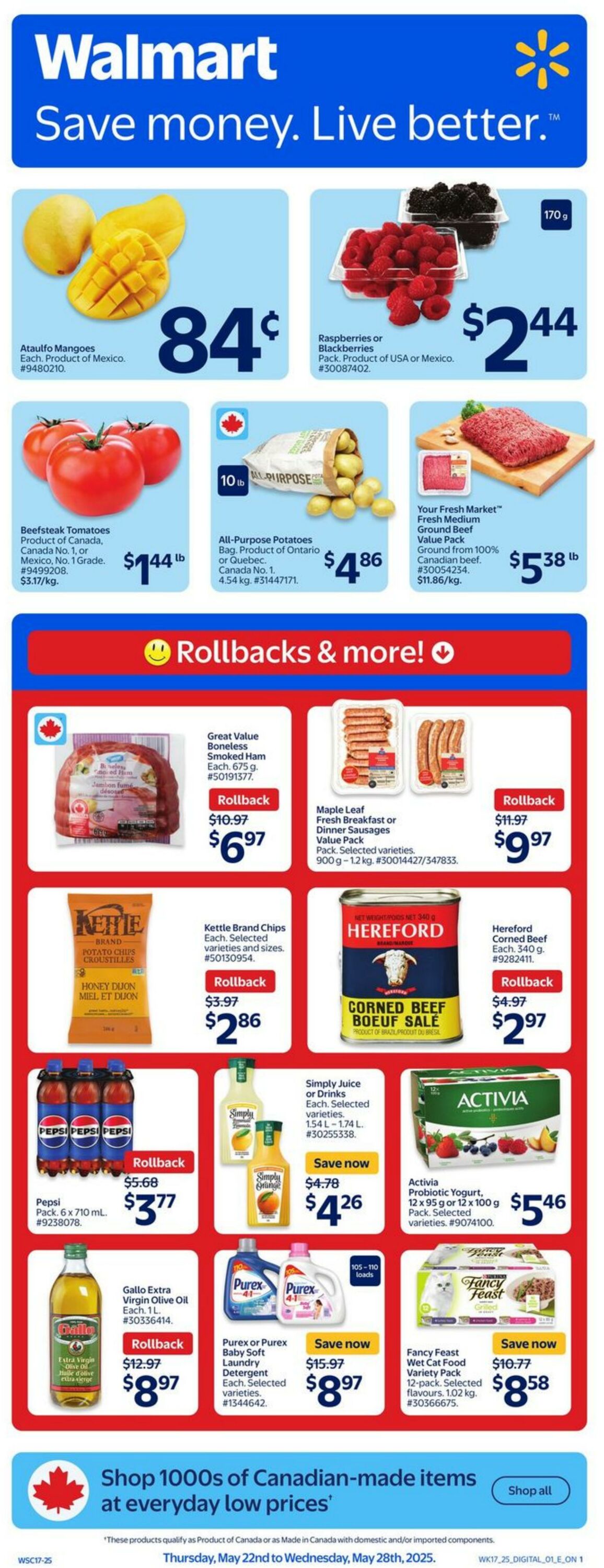 Walmart Promotional Flyer - Valid from 22.05 to 28.05 - Page nb 1 ...