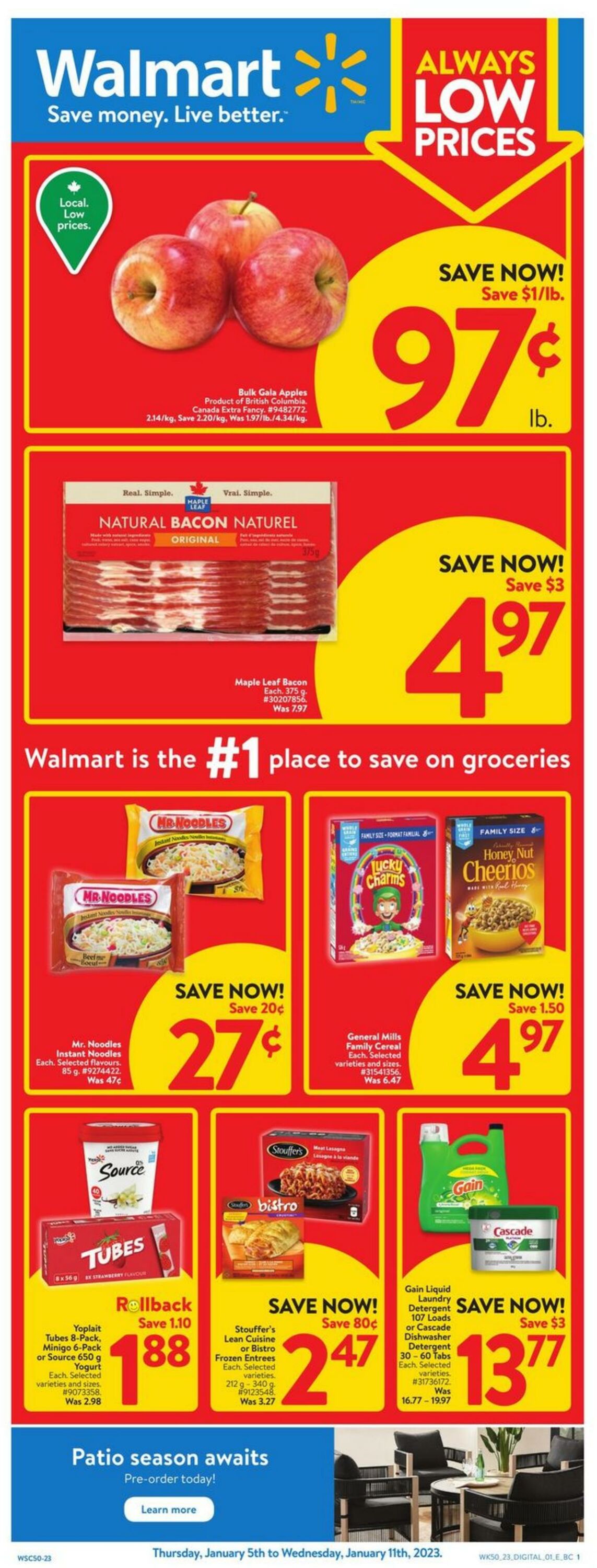 Walmart Promotional Flyer - Valid from 05.01 to 11.01 - Page nb 1 ...